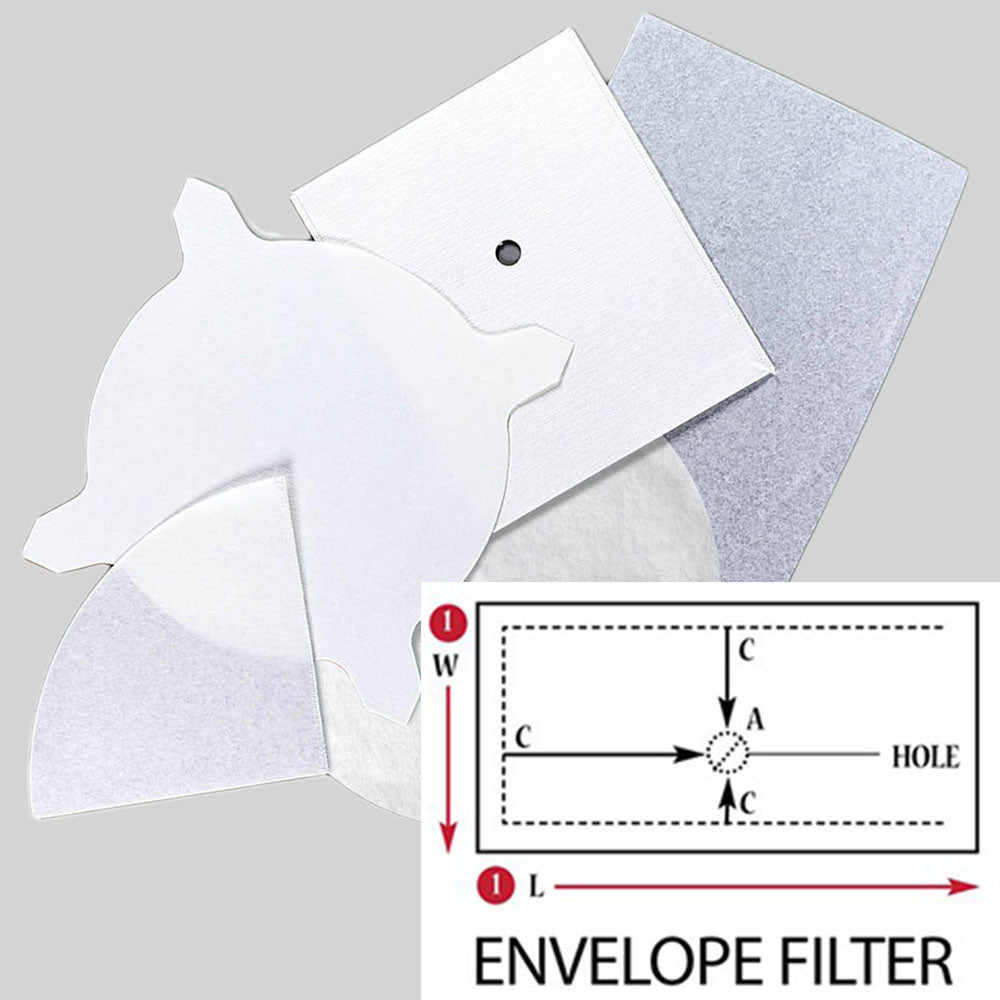DISCO D1712E3 - Fryer Oil Filter Paper - 12-1/4" x 17" - Envelope Type ...